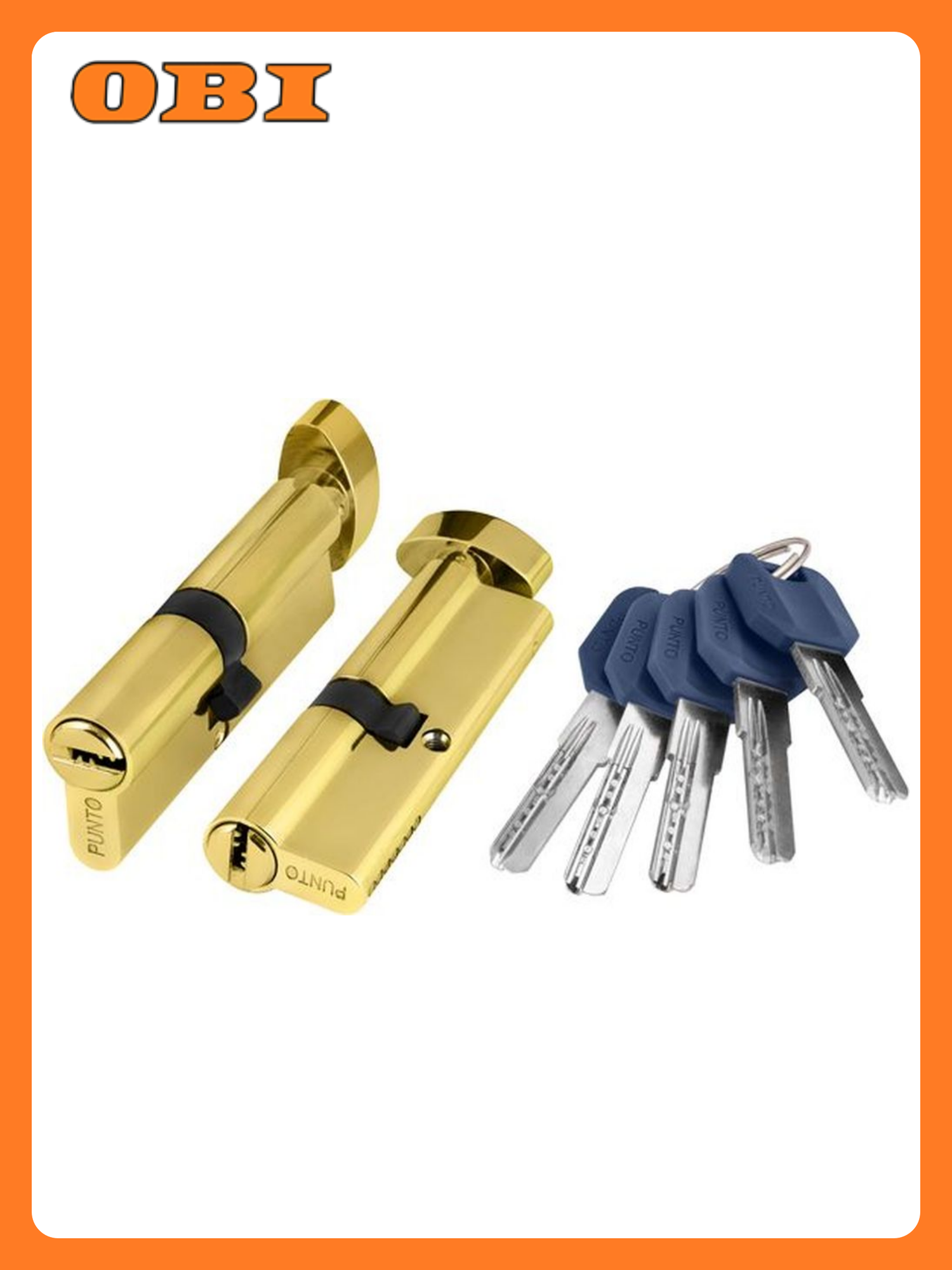 Цилиндровый механизм (Z402/80) Z4002Knob80(30+10+40) с вертушкой PB латунь