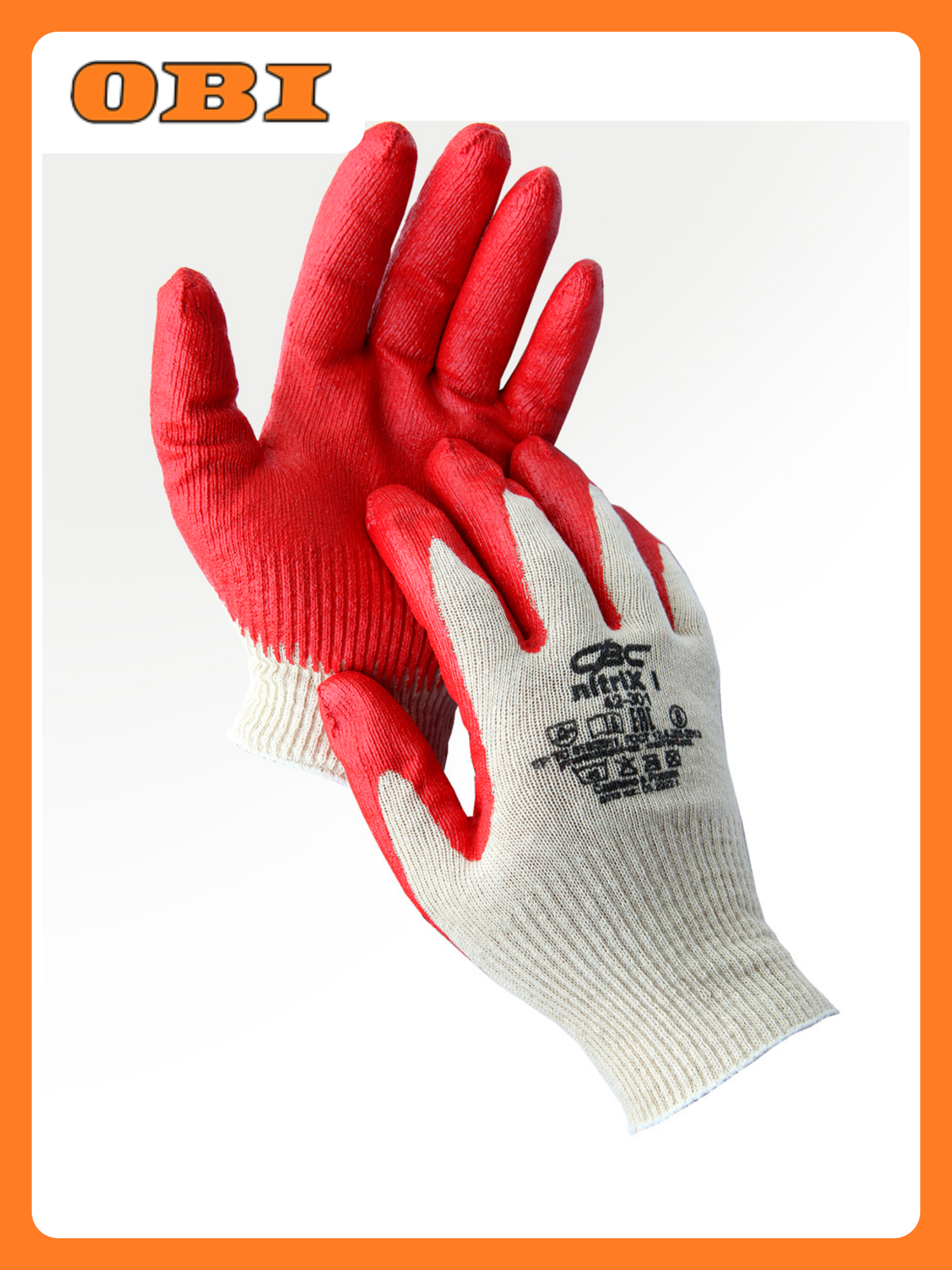 Перчатки Sapphire Нитрикс, нитрил, вспененное покрытие, универсальные, красные