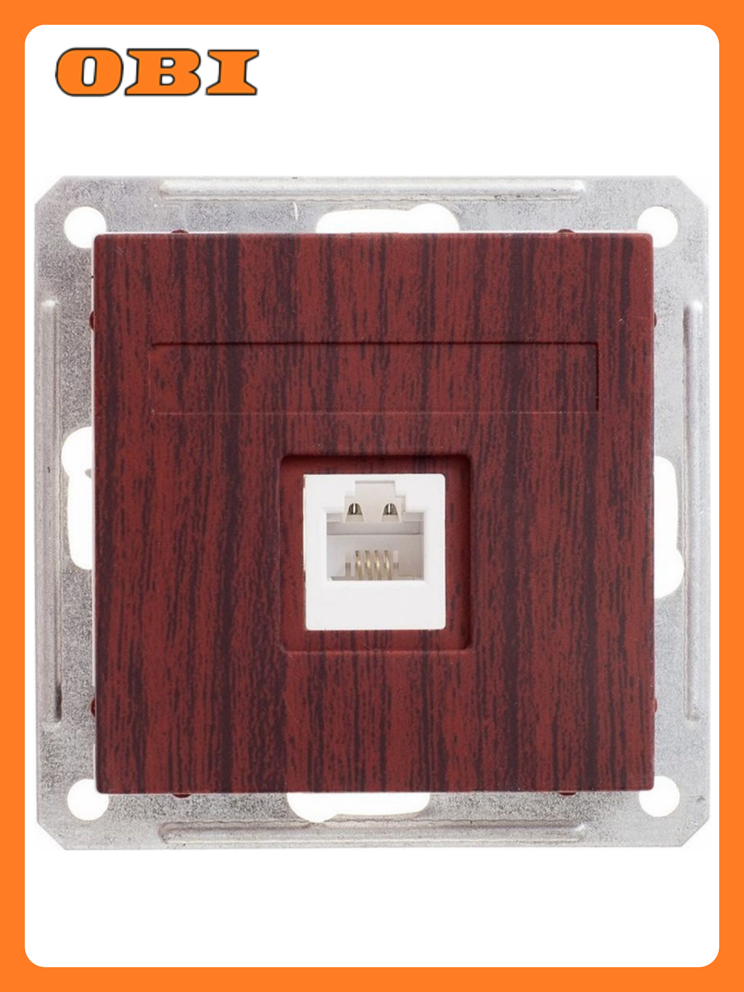 Розетка Schneider Electric W59, мореный дуб, IP20, 1 гнездо, горизонтальный монтаж