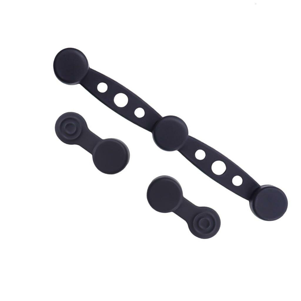 Термостойкие силиконовые магнитные клипсы для аксессуаров аэрогриля, Черный - Круглый