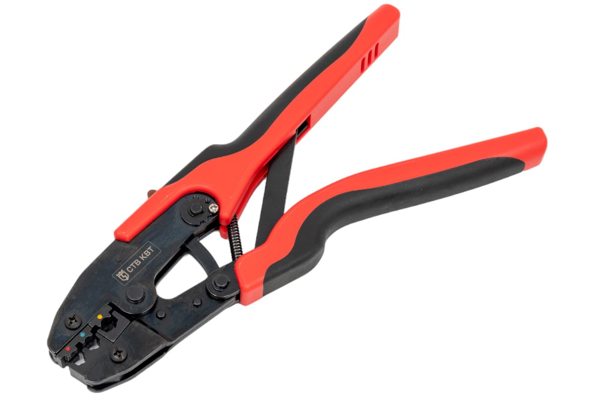 Кримпер СТВ-01 для обжима изолированных наконечников сечением 0.25-6 мм² {55910}