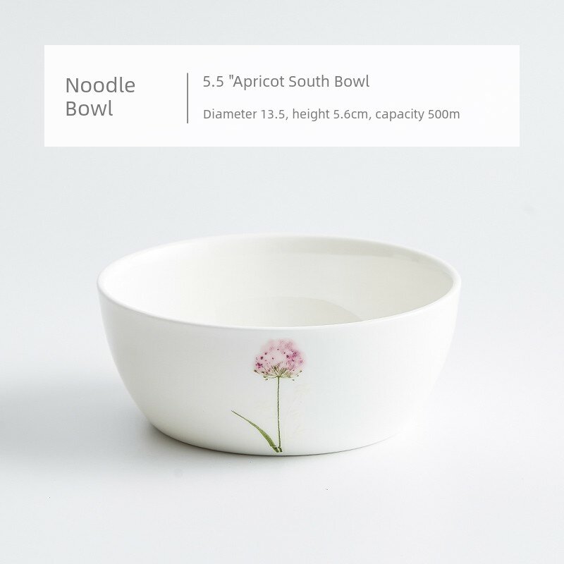 Чаша для риса из костяного фарфора, чаша для лапши, чаша для яиц на пару, большая суповая чаша для микроволновой печи,