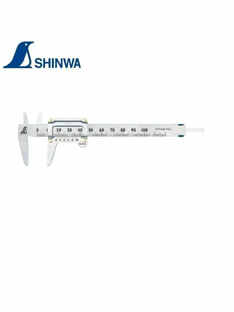 SHINWA PENGUIN Верньерный штангенциркуль Пластиковый корпус Мини Карманный Тип Легкий19518
