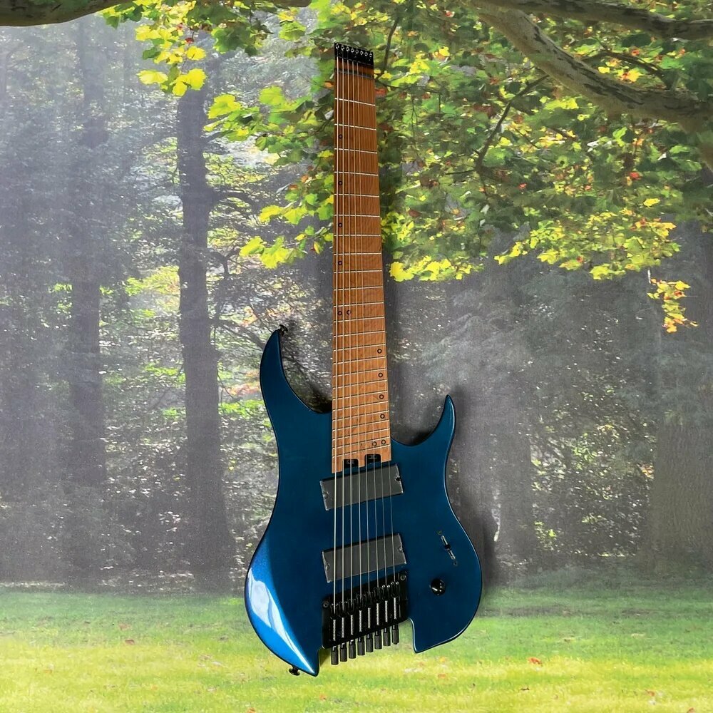 Электрогитара Электроакустическая Безголовая облегчает портативный цвет хамелеона 8strings guitar 7-струнная