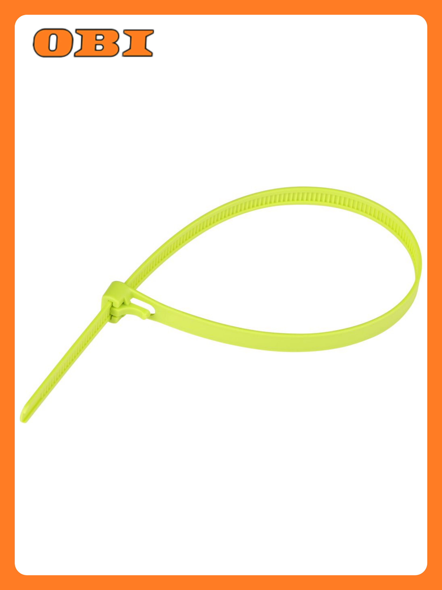 Стяжка многоразовая нейлоновая PRM 7,5х300мм зеленая (50шт.)