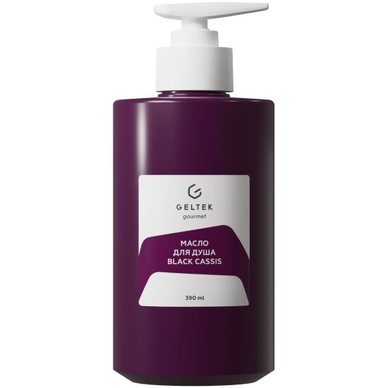 Масло для душа Гельтек Black cassis, 390 мл
