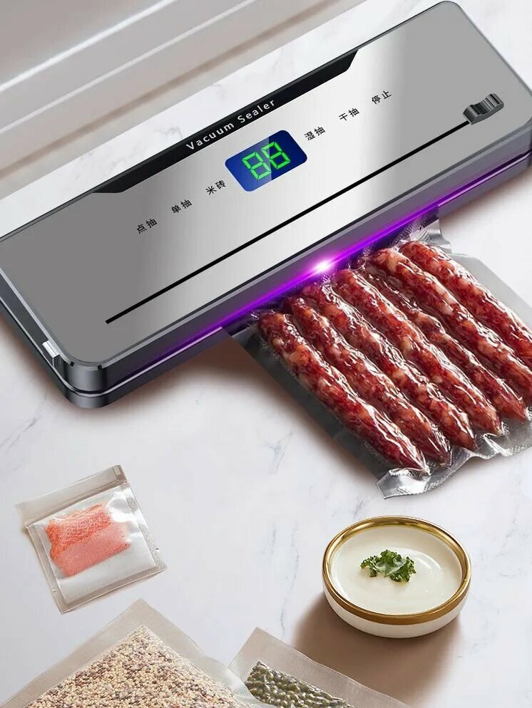 Вакуумный упаковщик , вакууматор, + 10 пакетов для