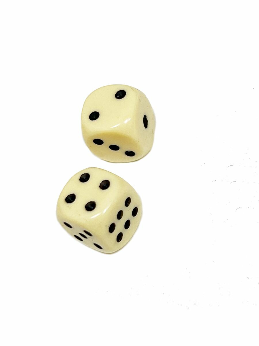Кубики игральные кости зары акриловые желтые