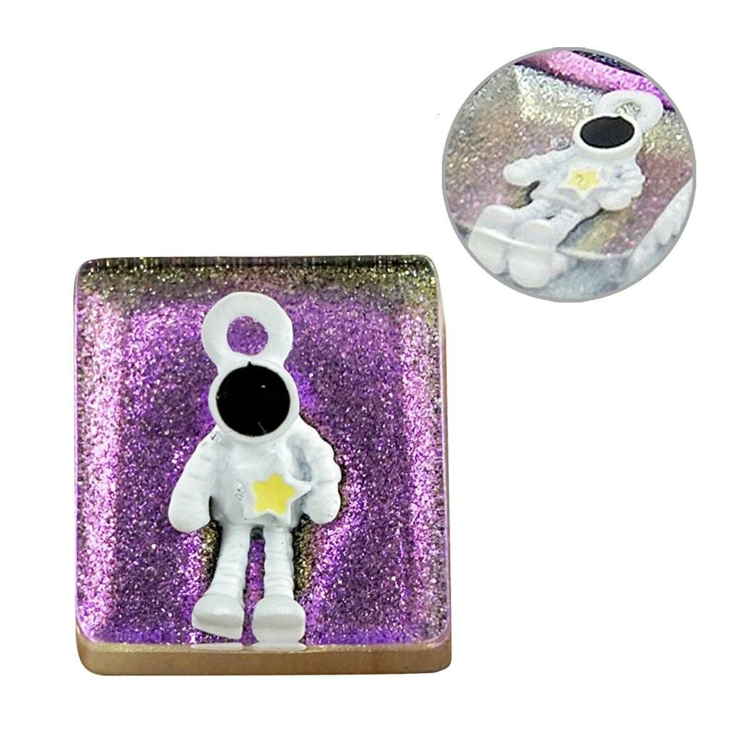 Прозрачные кейкапы "Звездные астронавты", круг астронавта