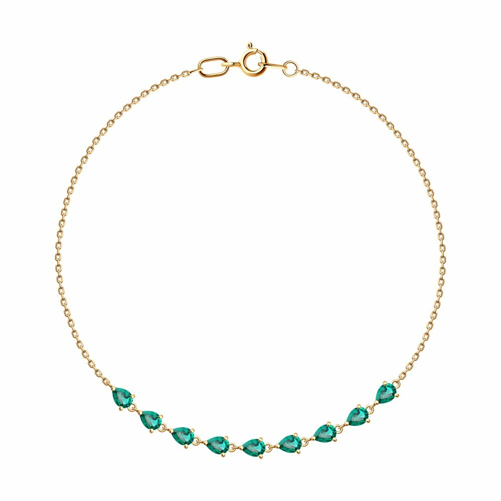 Браслет, красное золото, 585 проба