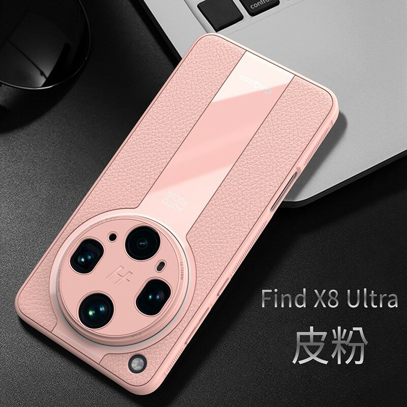 Чехол для OPPO Find X8 Ultra/Оппо Финд X8 ультра, soft touch, чехол-кардиомонитор, искусственная кожа, поликарбонат (PC), защита камеры, ударопрочный, усиленные углы, OPPO, OPPO Find X8 Ultra, pink,