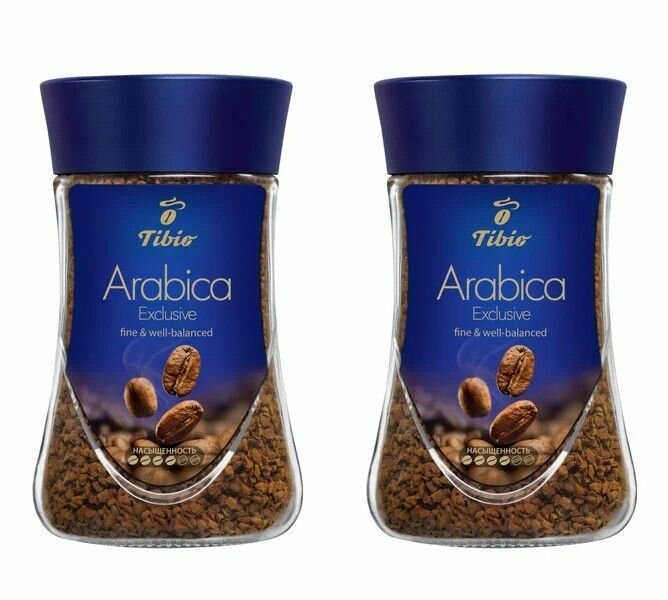 Растворимый кофе Tchibo Exclusive, натуральный, сублимированный, 47,5 г, комплект 2шт