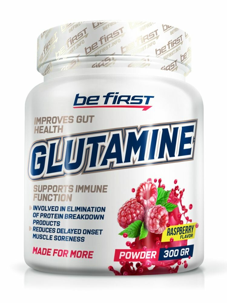Be First Glutamine powder 300 г Малина