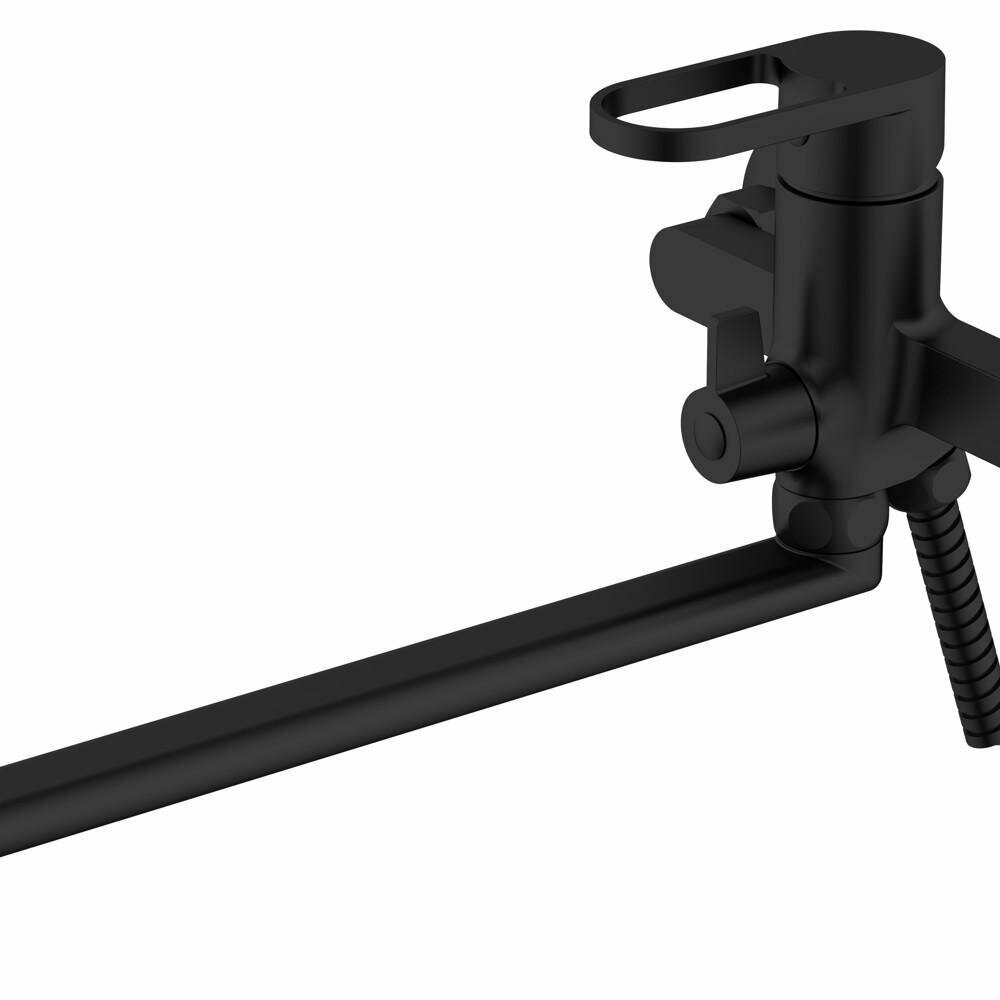 Смеситель для ванны Esko Catania CTN31B однорычажный универсальный цвет черный матовый