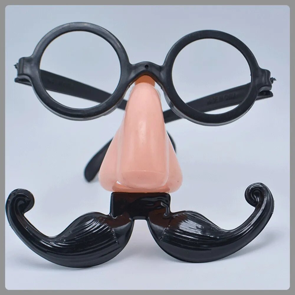 Очки с накладным носом и усами