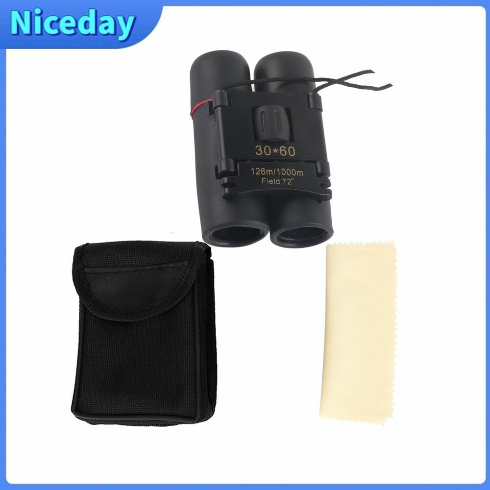 Портативный Бинокль 30x60 с Двойной Фокусировкой и Ремешком