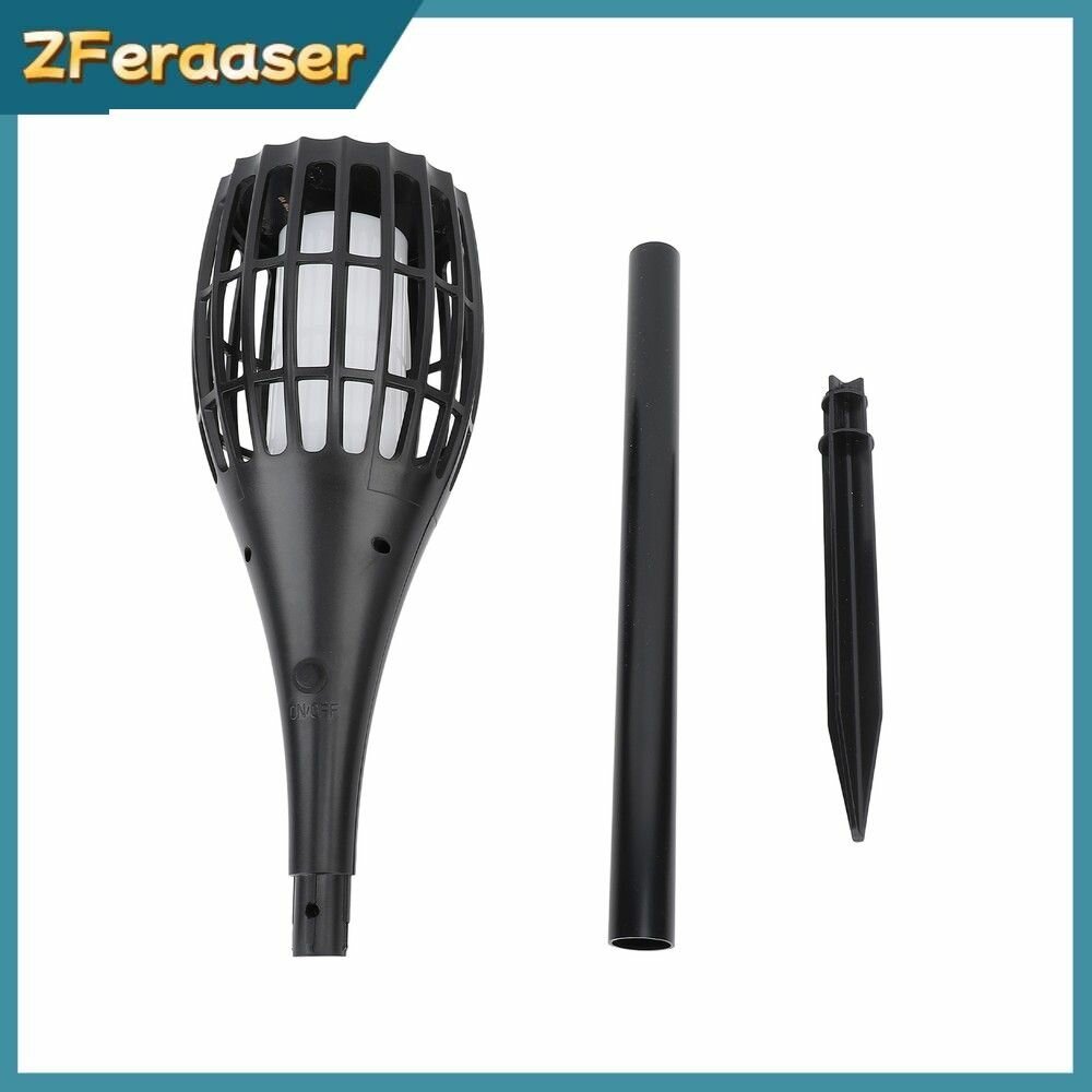 Солнечные фонари-факелы, теплый желтый, IP65