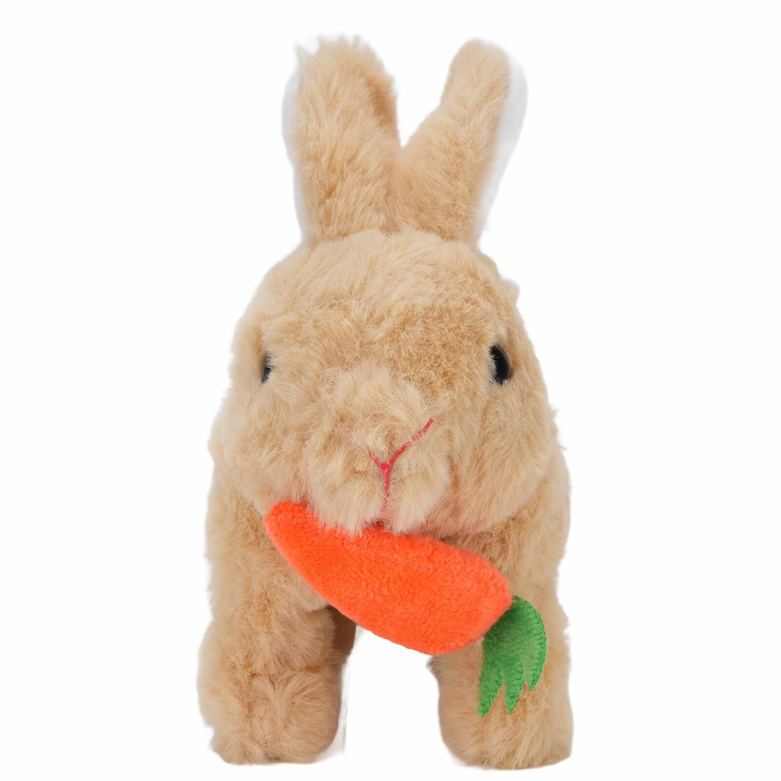 Электрический прыгающий плюшевый кролик, желтый, интерактивный