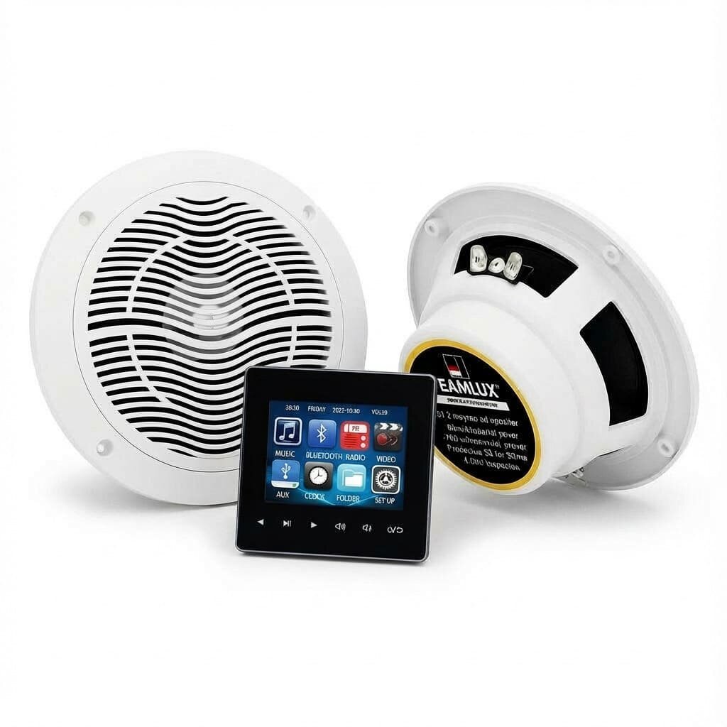 Комплект акустической системы SteamLux Music System PRO акустика и музыка для бани, сауны, хамама