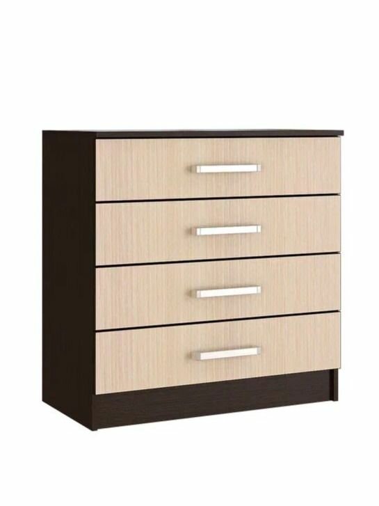 Комод Фиеста 800х816х430 для дома, для спальни (Дуб беленый, венге) МИФ