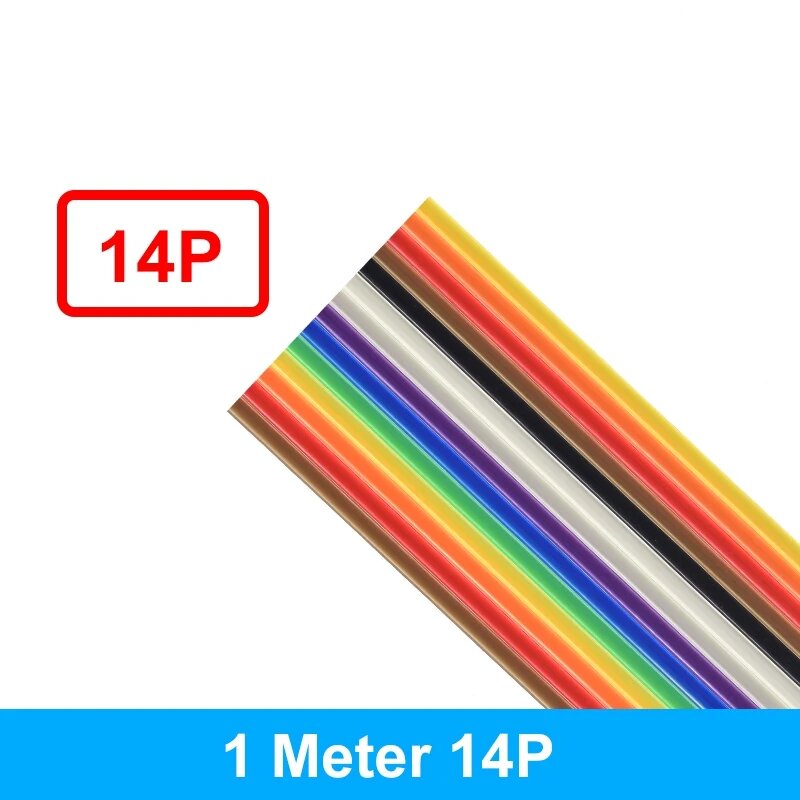 TZT Плоский ленточный кабель 1.27 мм 1PCS, 14P