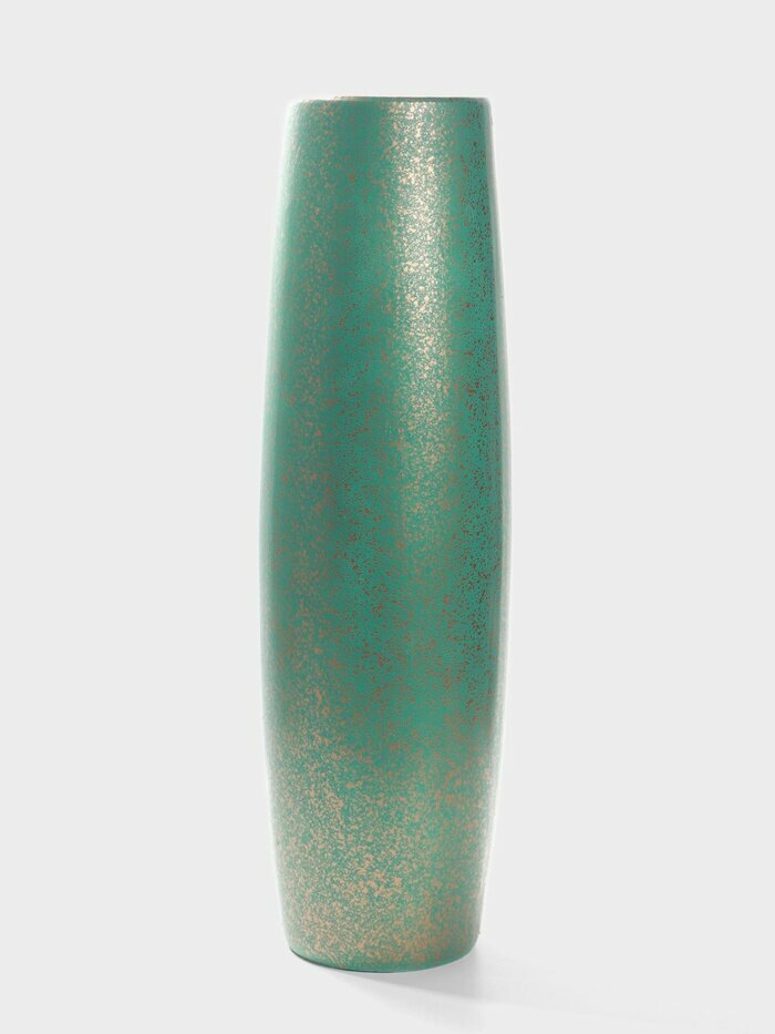 Ваза напольная керамика "Боно" 59х13 см, бирюзовый 10902455