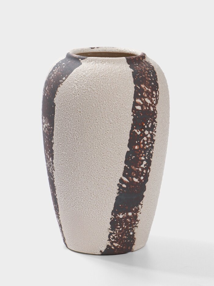 Ваза настольная керамика "Мелхор" 23х13 см, белый 10902477