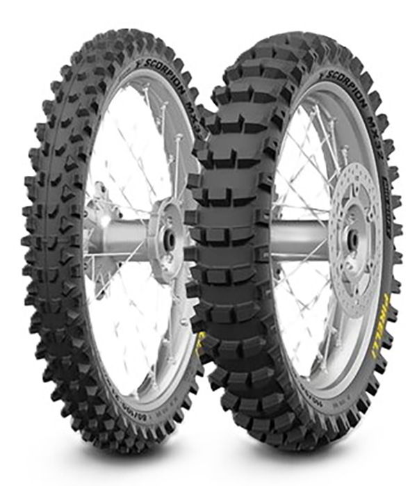 Летние мотошины Pirelli Scorpion MX32 Mid Soft NEW 110/90 D19 62M TT Rear NHS