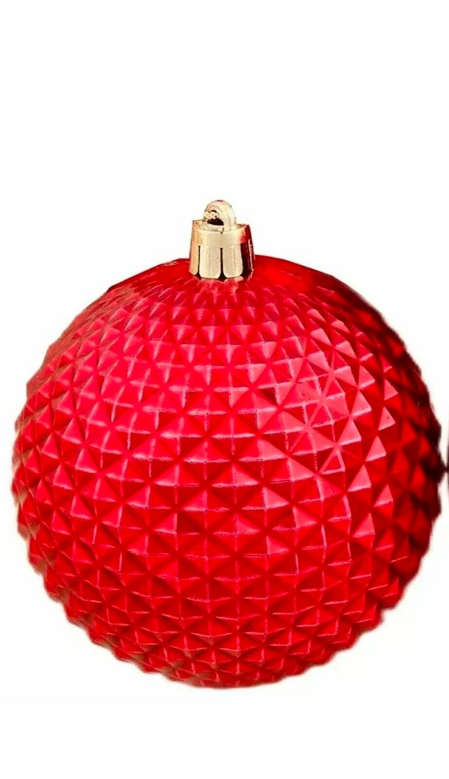 Ёлочные Шары набор из красных "Блеск звёзд" 6шт 5 см