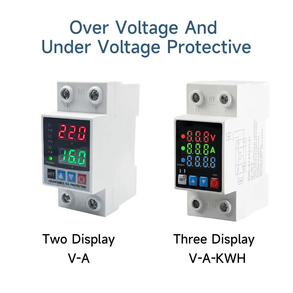 Реле защиты 40A, 2 контакта, 220V