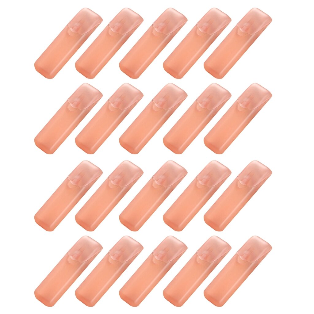 20 шт, портативная коробка для ватных тампонов-прозрачный порошок