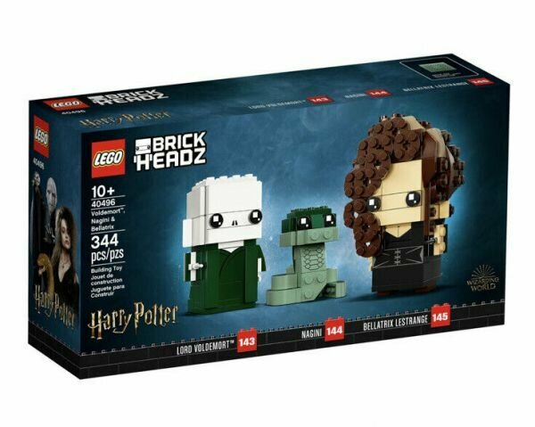 Lego 40496 BrickHeadz Сувенирный набор Волан-де-Морт, Нагайна и Беллатриса