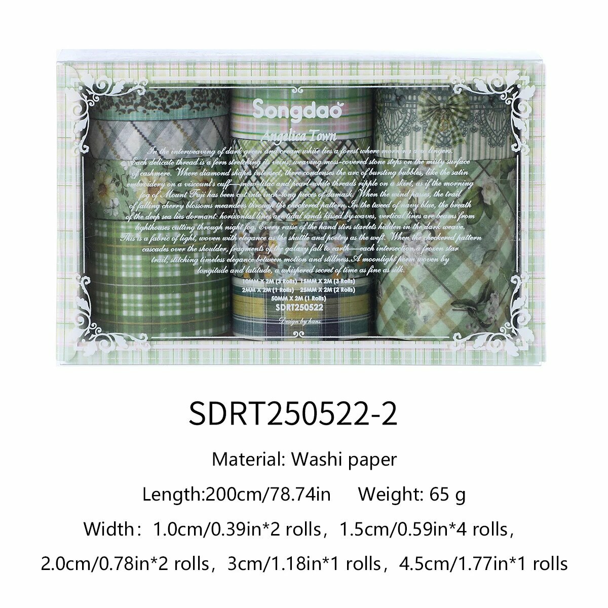 10 Рулонов/набор Цветных Декоративных Лент Васи Для Скрапбукинга, Журналов, Чехлов Для Телефонов И Украшения Кружек