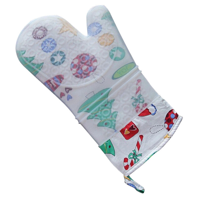 Рождественский подарок Nine Likes, бытовые термостойкие Многослойные теплоизоляционные перчатки, силиконовые