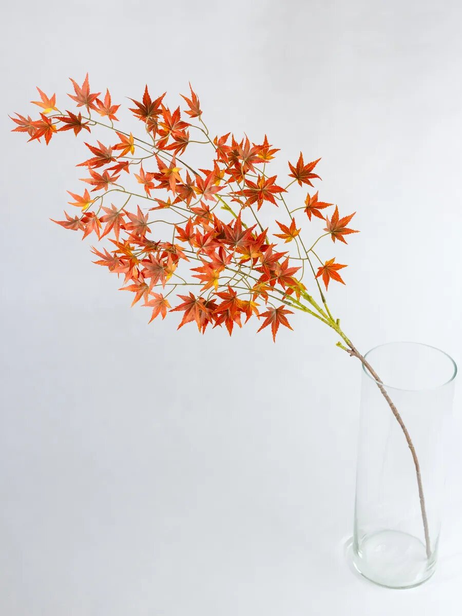 Цветок искусственный Ветка клена 110 см