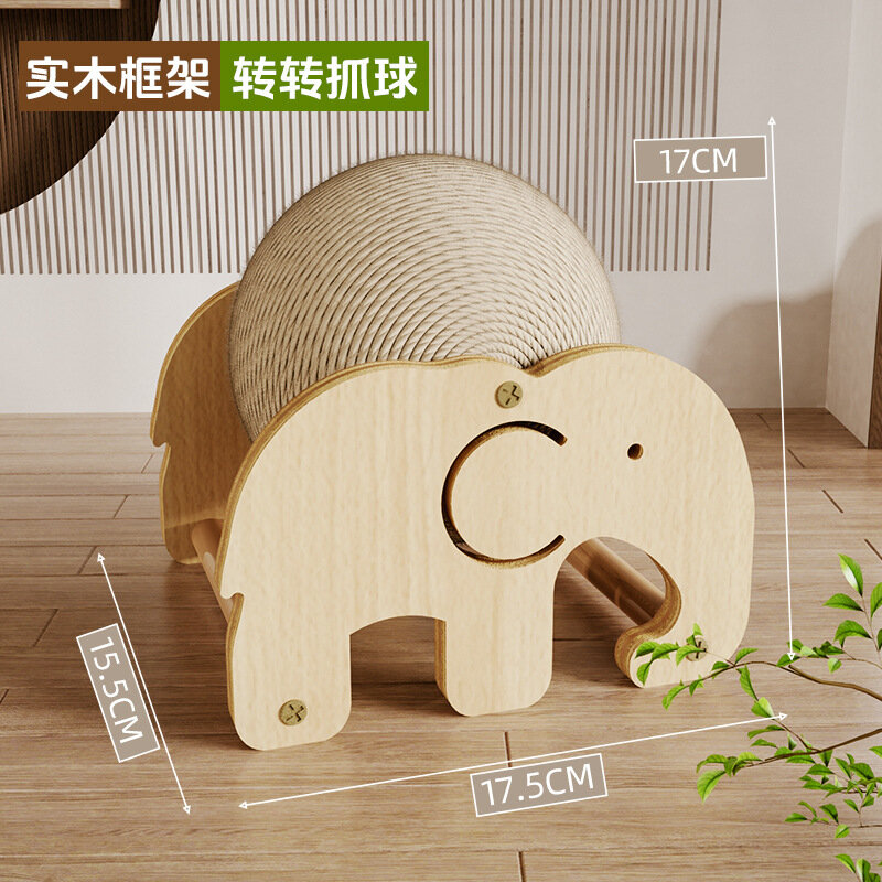 Мяч для ловли кошек из сизаля, роликовый вертикальный мяч для ловли кошек, игрушка для шлифовки кошачьих когтей