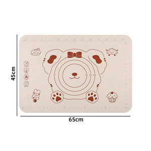 Мат для замеса, домашний пищевой силиконовый большой мат, доска для теста, кухонная доска для выпечки с мультяшным дизайном, специальный мат для раскатки и замеса теста