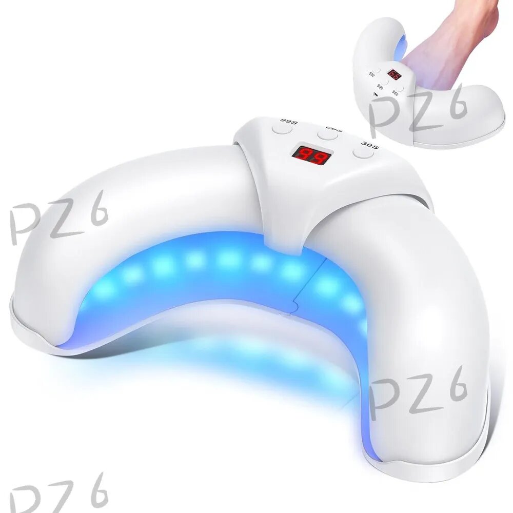 Лазерное инфракрасное устройство для лечения онихомикоза нескольких ногтей на ногах, эффективное и безопасное для домашнего использования.