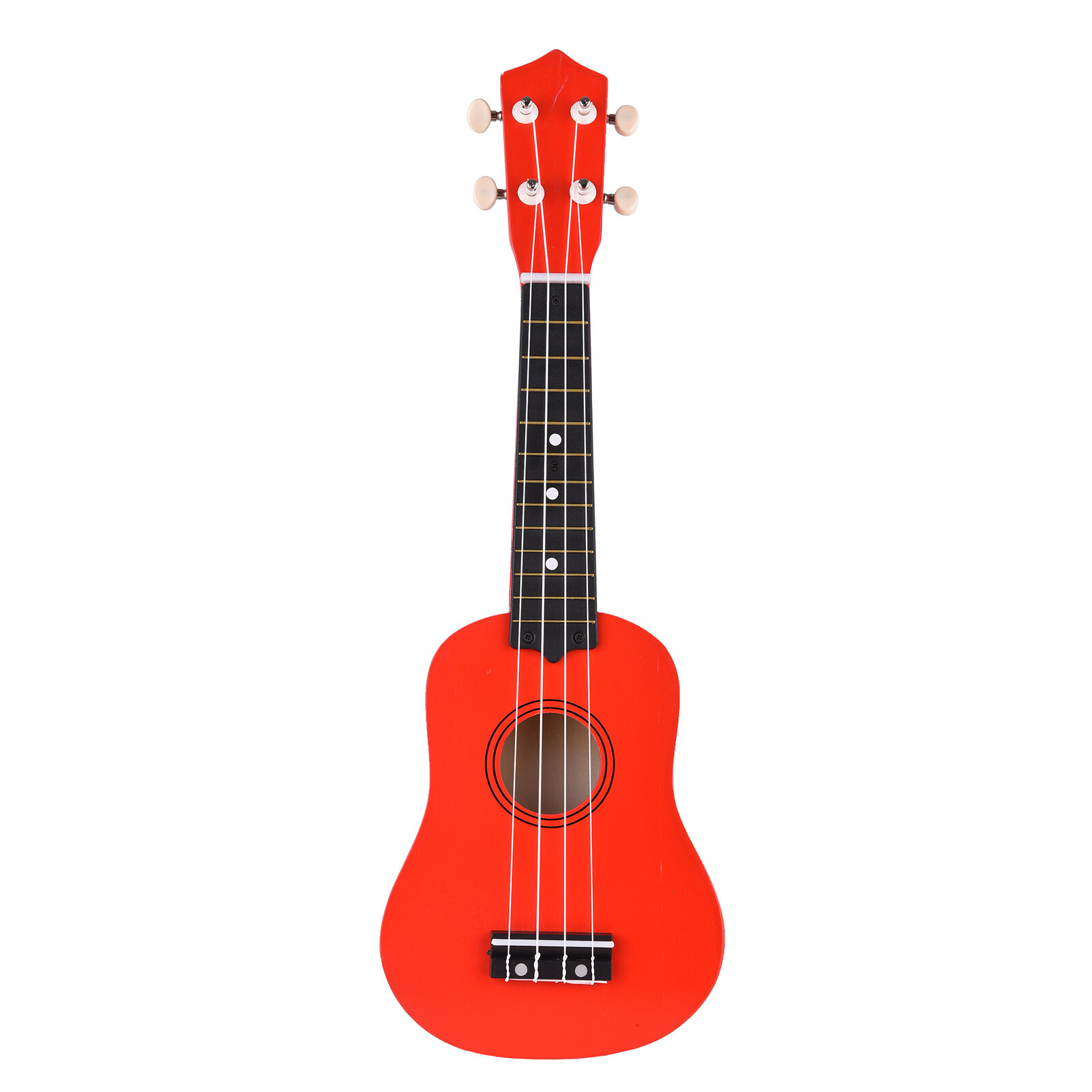 Укулеле 21 дюйм, 4 струны, деревянный музыкальный инструмент, подарок для детей, красный