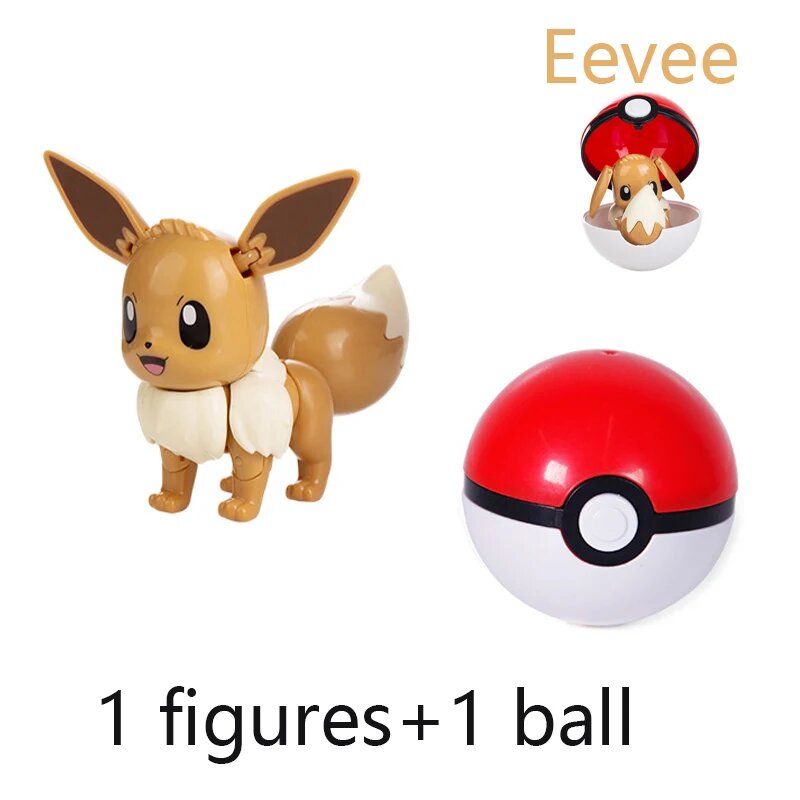 Eevee фигурка в Poké Ball, бежевый