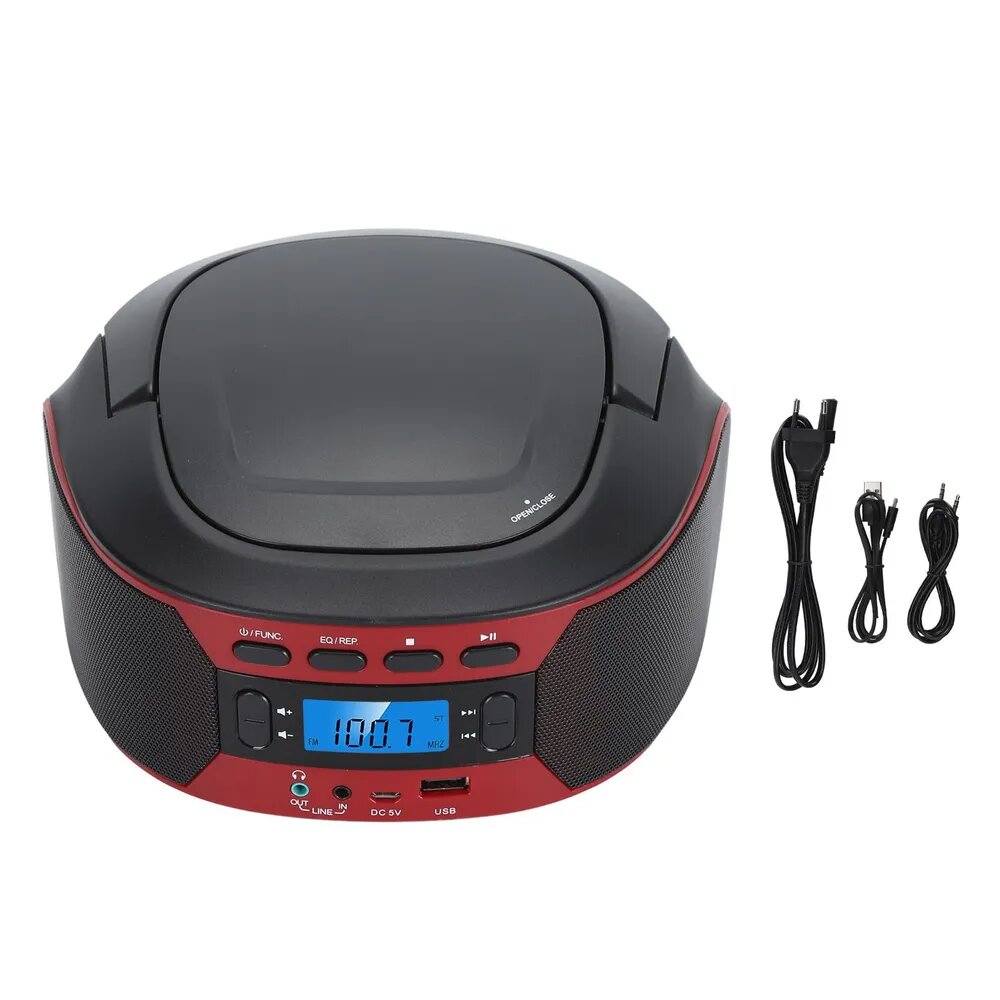 Портативный CD-плеер с FM радио, USB и CD-R/RW, MP3-CD