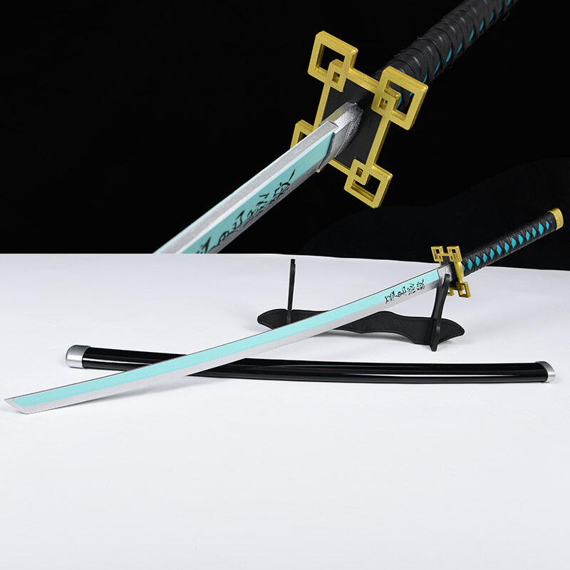 Меч для косплея Demon Slayer, оружие Камадо Танджиро, Зеницу, Иноске, бабочка, ниндзя, детский бамбуковый деревянный неострый меч