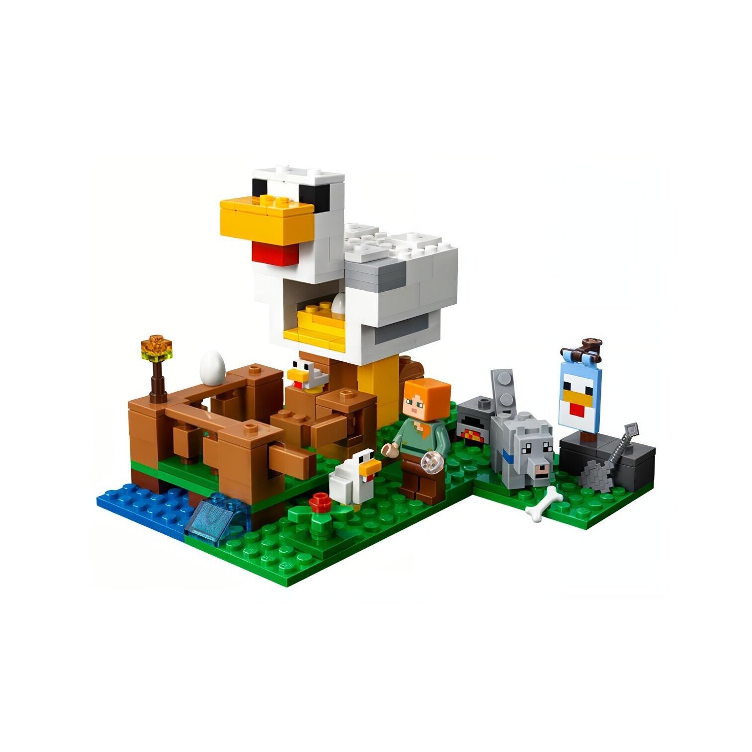 LEGO My World Collection Курица Coop Пластиковые конструкторы 198 шт. 21140