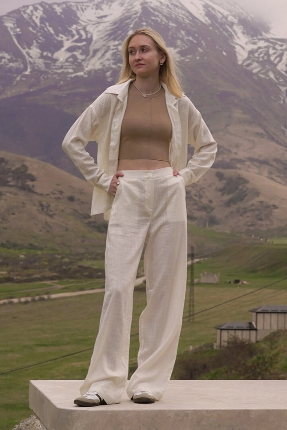 Брюки трубы