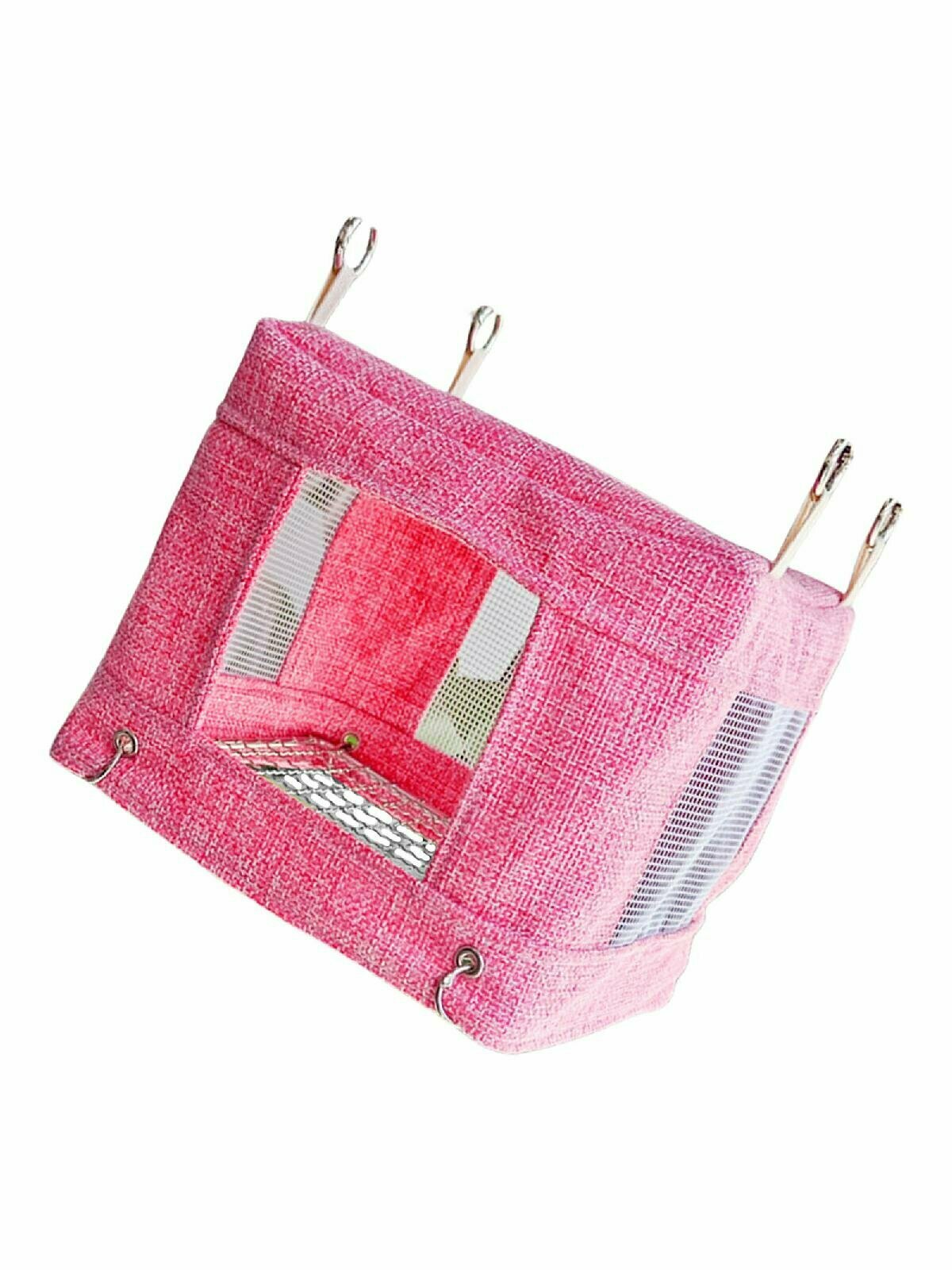 Гнездо Игрушечная птица Качели Насест для маленьких средних попугаев Палатка Дышащий Гамак