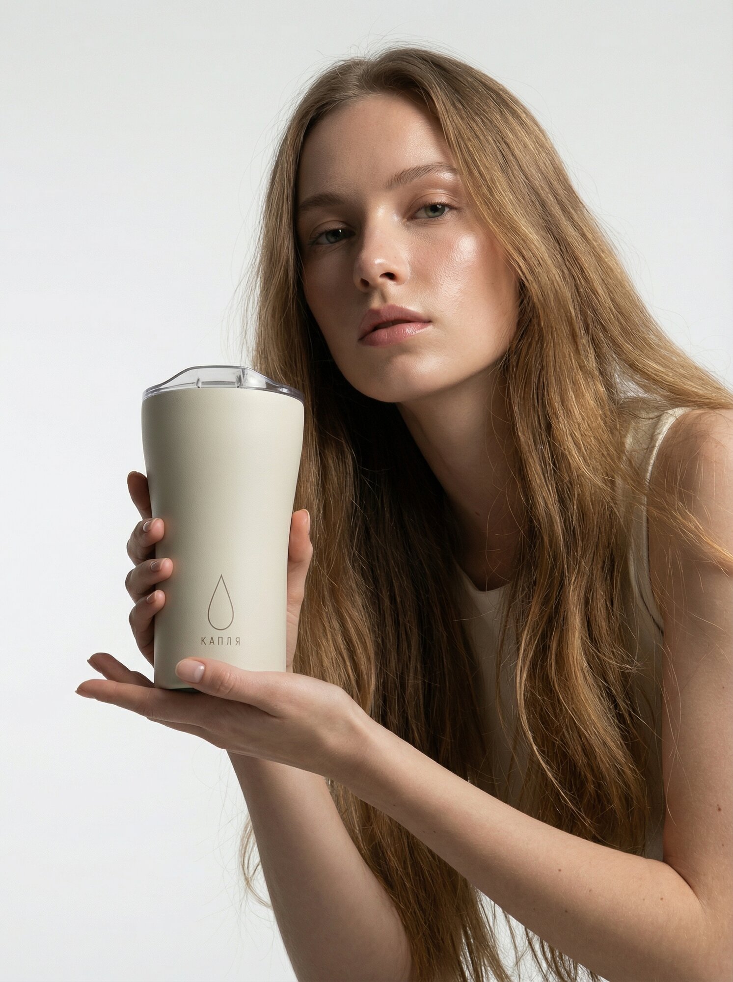 Капля премиум термокружка для чая и кофе / Автокружка 350 мл/ Tumbler