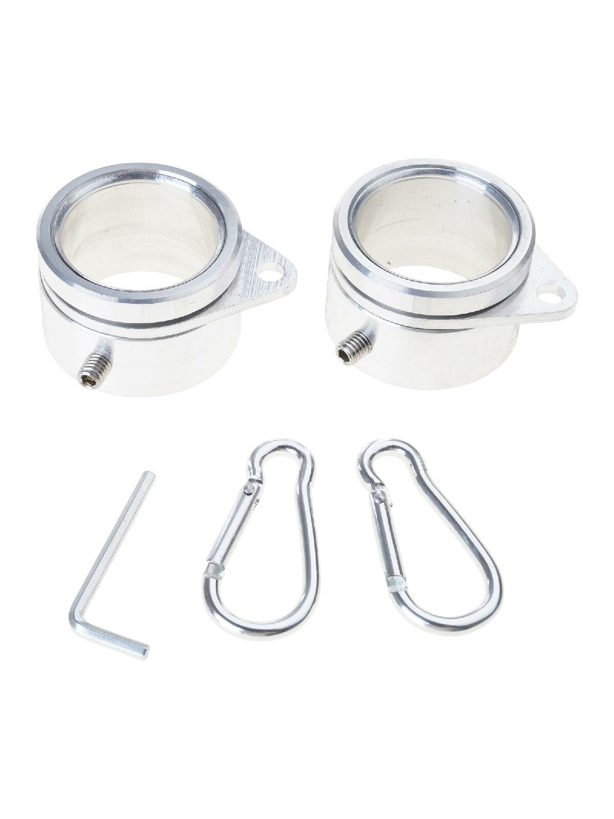 Фурнитура Флагштоков 2 Алюминиевых Кольца Гладкий Карабин Из Нержавеющей Стали