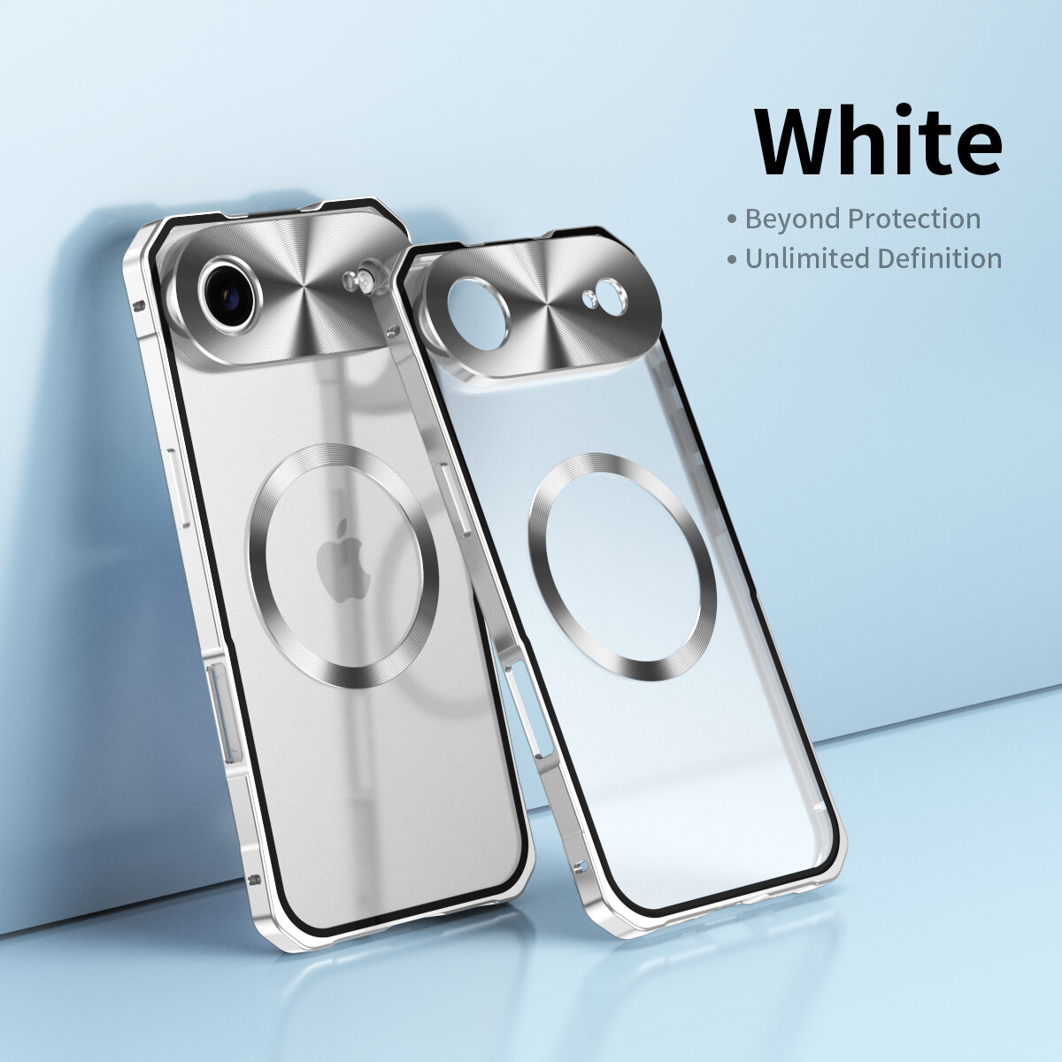 Чехол Для Apple iPhone 17 Air / Айфон 17 Air, soft touch, чехол-кардиомонитор, металл, поликарбонат (PC), защита камеры, ударопрочный, усиленные углы, Apple, Apple iPhone 17 Air , Silver,