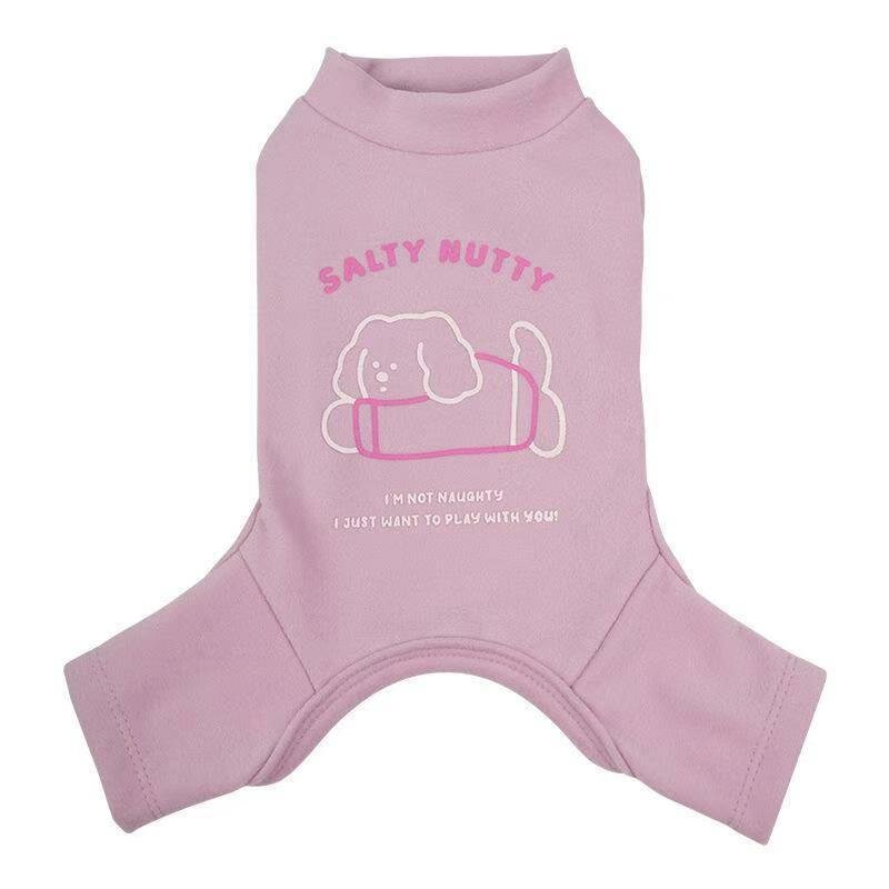 Одежда для домашних животных, соленый орех, базовая футболка для собак, растягивающаяся футболка для четвероногих, средняя собака, корги, теплая термофутболка для осени и зимы