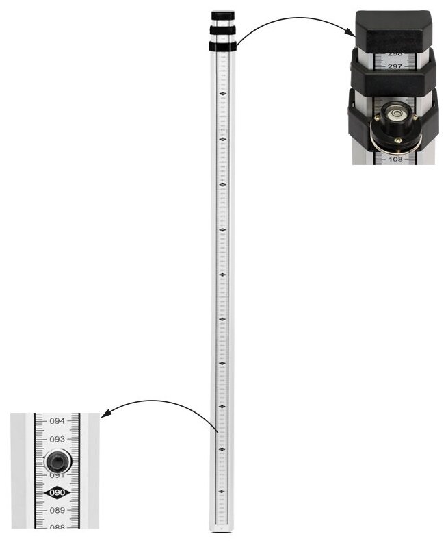 Рейка телескопическая нивелирная RGK TS-5